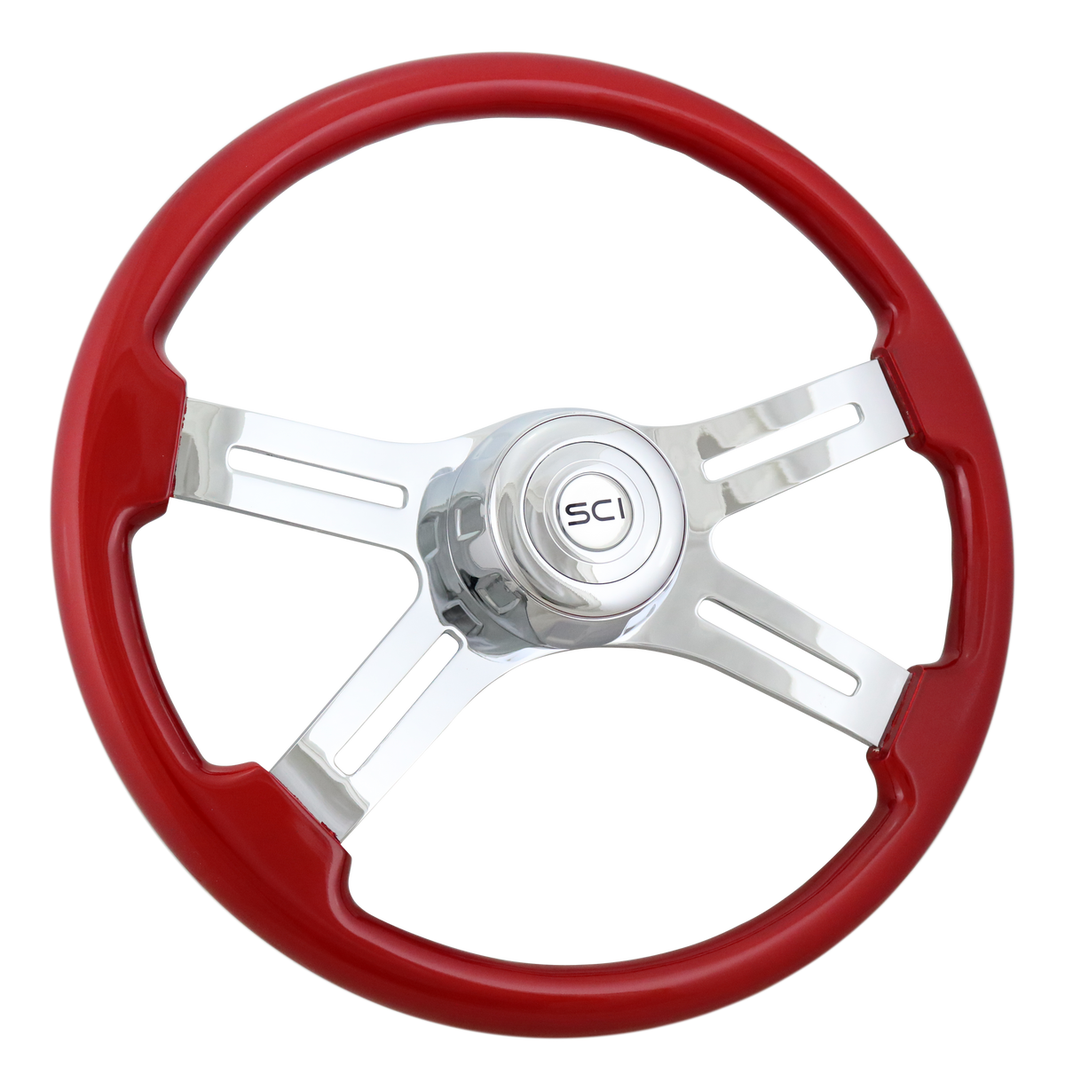 Classic Red - 18" Steering Wheel — I-5 Chrome Shop