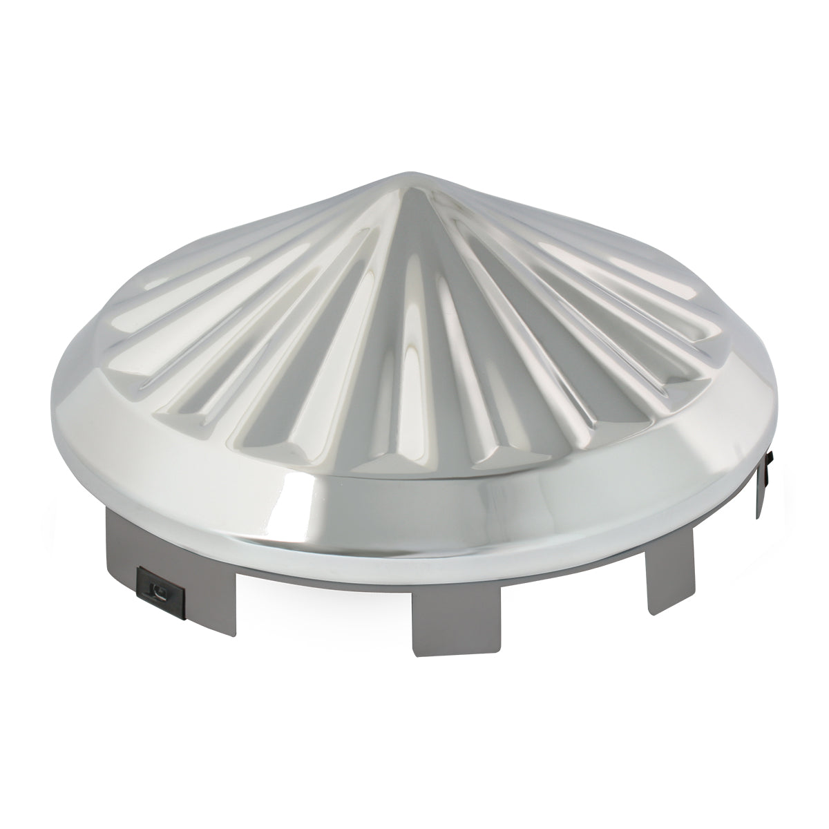 Universal Pin Wheel Hub Cap 1" Lip - Chrome Plated Steel — I-5 Chrome Shop