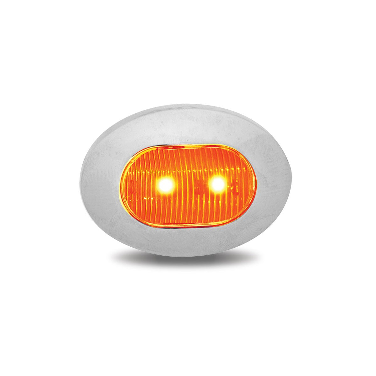 3/4" Oval Amber Marker LED Light - 2 Diode — I-5 Chrome Shop