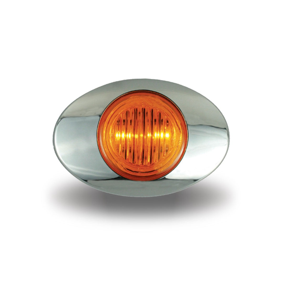 2 LED 3 Inch Replacement for Panelite M3 with Bezel - Amber LED / Ambe ...