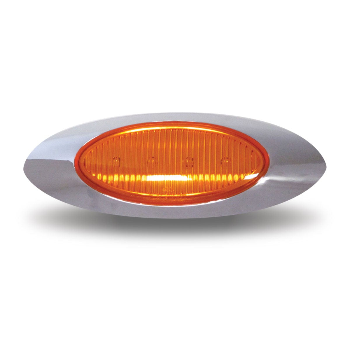 4 LED 6 1/2 Inch Replacement Panelite M1 with Bezel - Amber LED / Clea ...